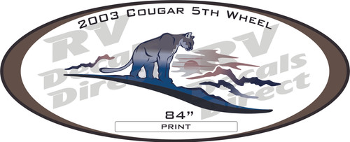 Cougar Keystone 5th Wheel Replacement RV Decals & Graphics