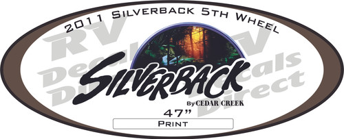 Silverback Cedar Creek 5th Wheel Replacement RV Decals & Graphics