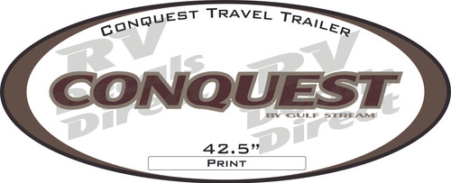 Conquest Gulf Stream Travel Trailer Replacement RV Decals & Graphics