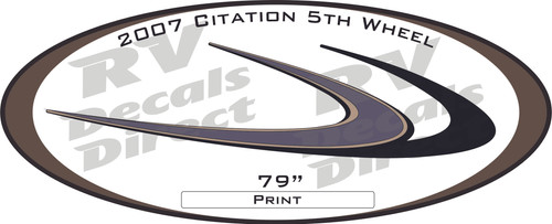 Citation Supreme Thor 5th Wheel Replacement RV Decals & Graphics