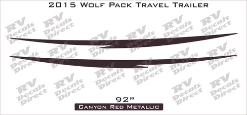 Wolf Pack Forest River Travel Trailer Replacement RV Decals & Graphics
