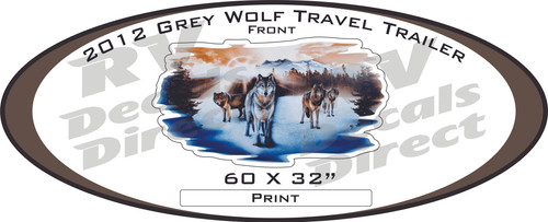 Grey Wolf Forest River Travel Trailer Replacement RV Decals & Graphics