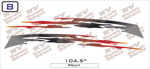 Fuzion Keystone 5th Wheel Replacement RV Decals & Graphics