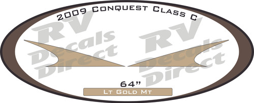 Conquest Gulf Stream Class C Replacement RV Decals & Graphics