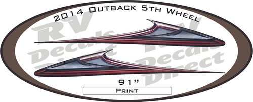 Outback Keystone 5th Wheel Replacement RV Decals & Graphics
