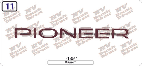2019 Pioneer Travel Trailer | RV Decals Direct