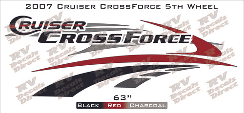 CrossForce Crossroads 5th Wheel Replacement RV Decals & Graphics