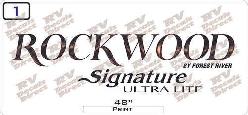 Rockwood Forest River 5th Wheel Replacement RV Decals & Graphics
