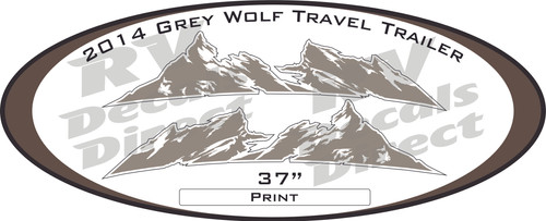 Grey Wolf Forest River Travel Trailer Replacement RV Decals & Graphics