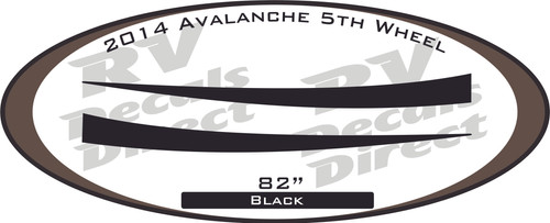 Avalanche Keystone 5th Wheel Replacement RV Decals & Graphics