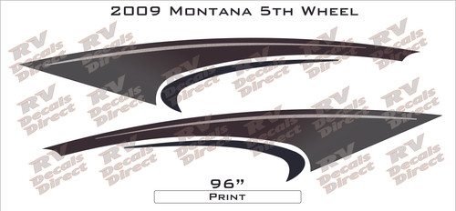 Montana Keystone 5th Wheel Replacement RV Decals & Graphics