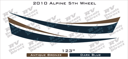 Alpine Keystone 5th Wheel Replacement RV Decals & Graphics