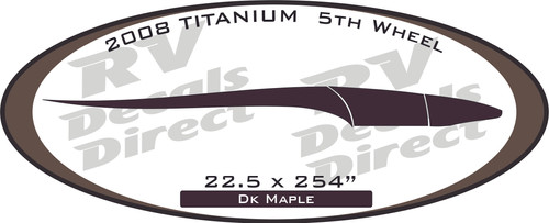 Titanium Glendale 5th Wheel Replacement RV Decals & Graphics