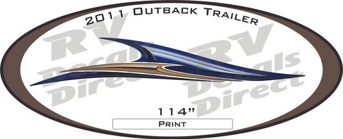 Outback Keystone Travel Trailer Replacement RV Decals & Graphics