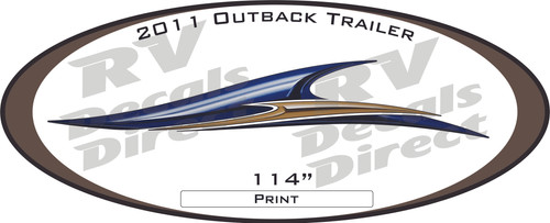 Outback Keystone Travel Trailer Replacement RV Decals & Graphics