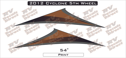 Cyclone Heartland 5th Wheel Replacement RV Decals & Graphics