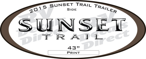 2015 Sunset Trail Travel Trailer | RV Decals Direct