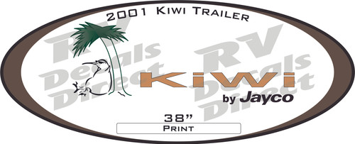 Kiwi Jayco Travel Trailer Replacement RV Decals & Graphics