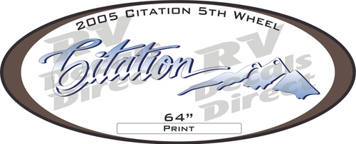 Citation Thor 5th Wheel Replacement RV Decals & Graphics