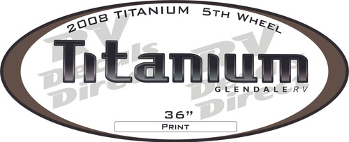 Titanium Glendale 5th Wheel Replacement RV Decals & Graphics