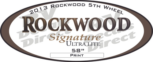 Rockwood Forest River 5th Wheel Replacement RV Decals & Graphics