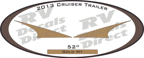 Cruiser Aire Crossroads Travel Trailer Replacement RV Decals & Graphics