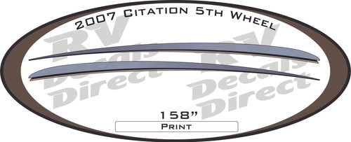 Citation Supreme Thor 5th Wheel Replacement RV Decals & Graphics
