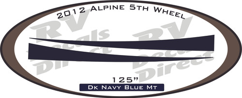 Alpine Keystone 5th Wheel Replacement RV Decals & Graphics