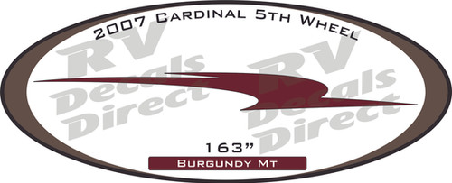 Cardinal Forest River 5th Wheel Replacement RV Decals & Graphics