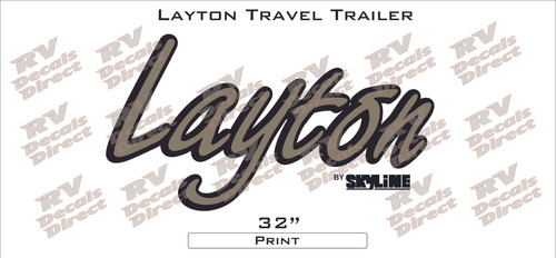 Layton Skyline Travel Trailer Replacement RV Decals & Graphics