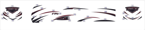 Fury Primetime Travel Trailer Replacement RV Decals & Graphics