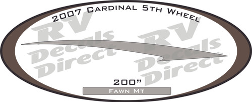 Cardinal Forest River 5th Wheel Replacement RV Decals & Graphics