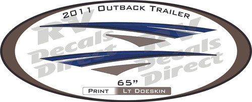 Outback Keystone Travel Trailer Replacement RV Decals & Graphics