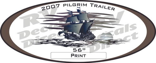 Pilgrim Travel Trailer Replacement RV Decals & Graphics