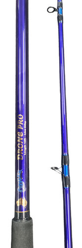 OZFLEX DRONE PRO 12ft (365.76 cm) 2pc SPIN ROD LOW MOUNT METALLIC BLUE | Ozflex