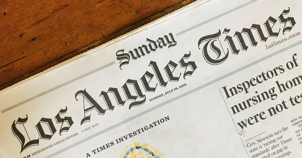 My LA Times Opinion letter: Reimagine California