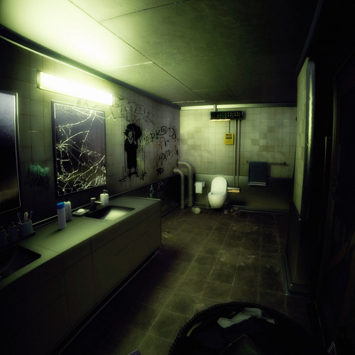 Cyberpunk Bathroom | Fluid Script Studios