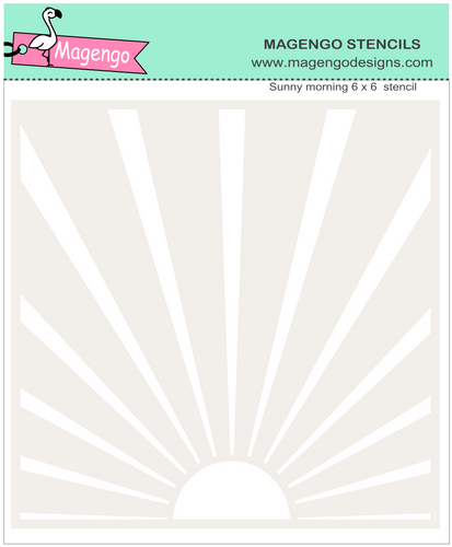 Sunny morning stencil | Magengo designs