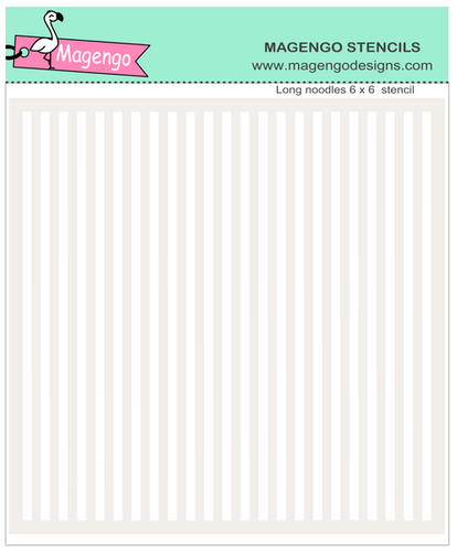 Long noodles stencil | Magengo designs