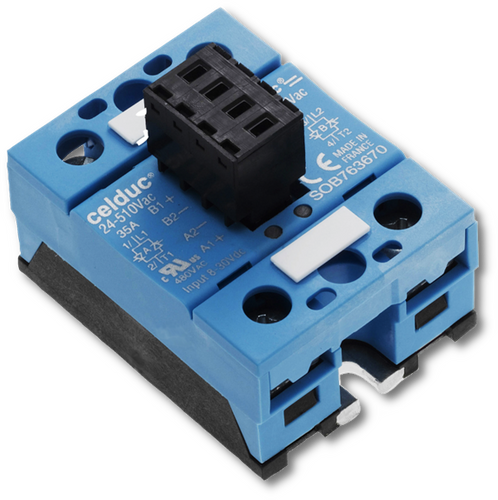 Celduc SOB942660 25 Amp / 12-280Vac Dual Output Solid State Relay ...