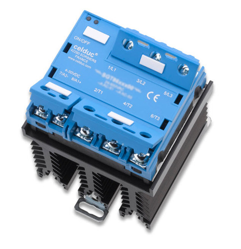 Celduc SGT8658502 24 Amp / 24-520Vac Three-Phase Solid State Relay ...