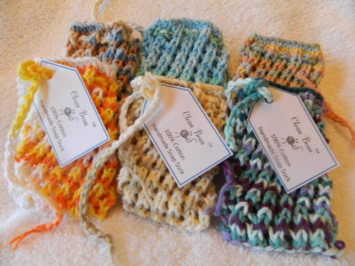 100% Cotton Handmade Soap Sock | cleanbean
