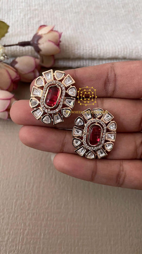 POLKI COLOURED STONE STUDS | PinwheelsAccessories