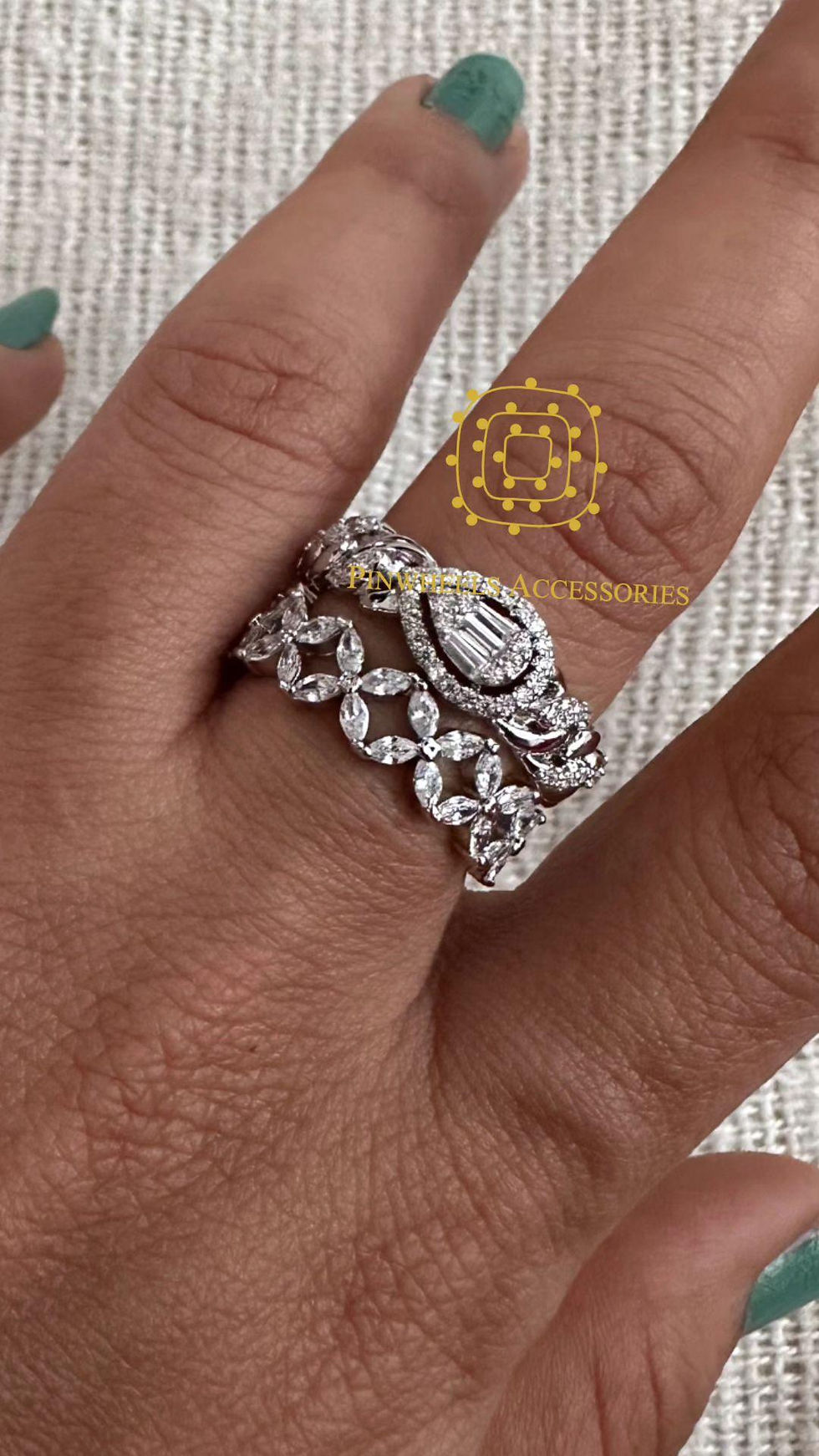 ADJUSTABLE DOUBLE BAND RING | PinwheelsAccessories