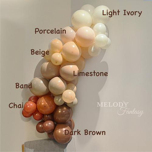 Matte Double Stuffed Earth Tone Balloons | Choose Your Own Boho ...
