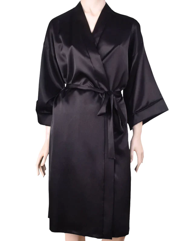 Essence Satin Robe 051R (Variety of Colours) | Intimate Apparel