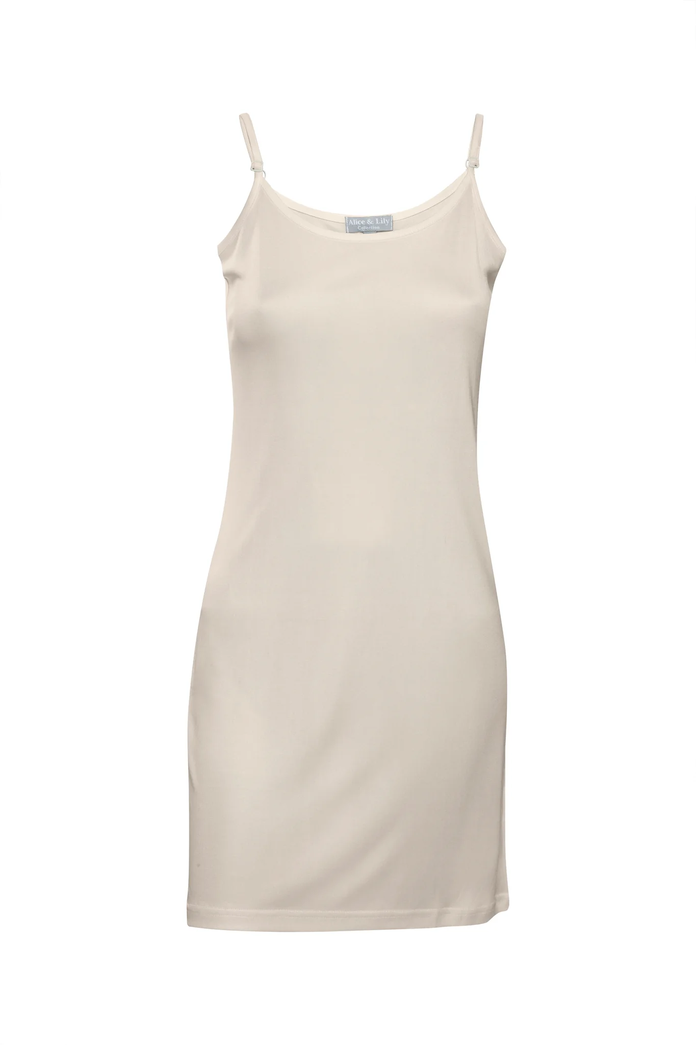 Alice & Lily Silk Chemise (Black & Taupe) | Intimate Apparel