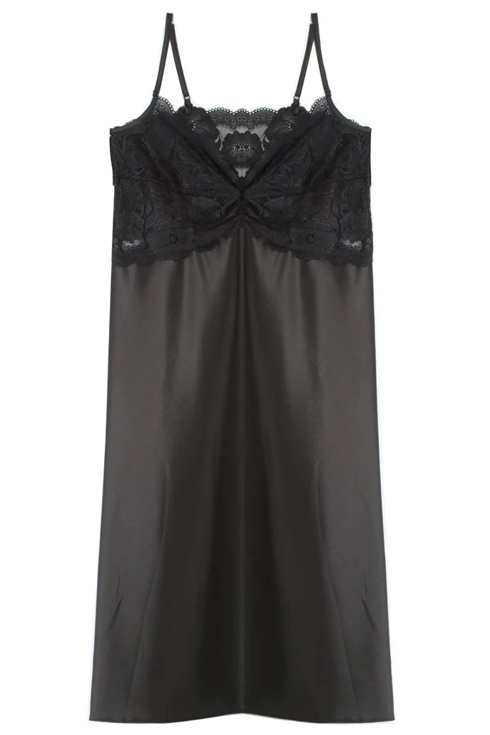 Essence Satin Lace Chemise 610bd Variety Of Colours Intimate Apparel