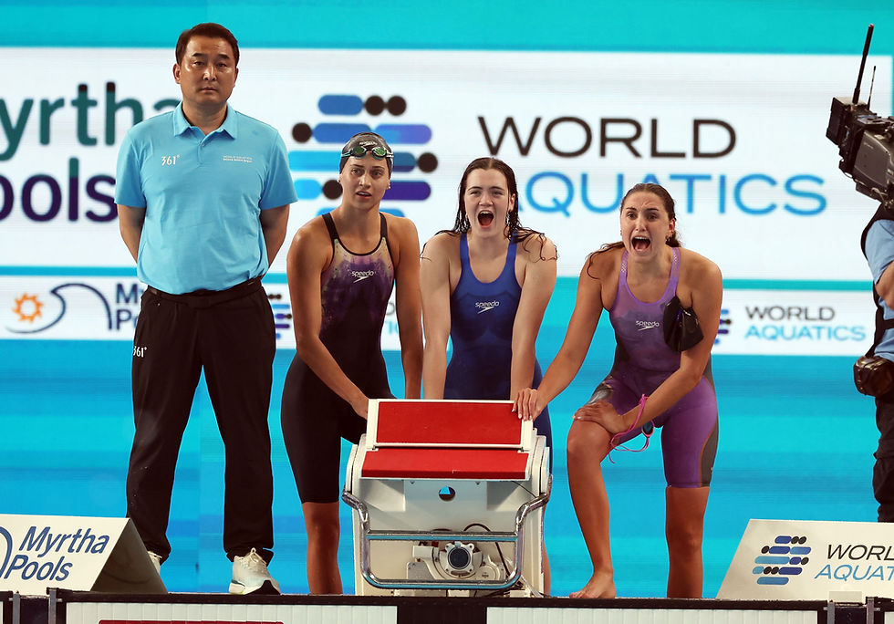 Relay Team Breaks NZ Record Twice at World Championships