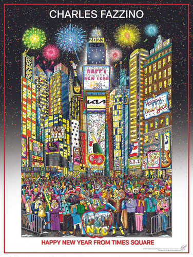 Happy New Year from Times Square Poster | fazzino